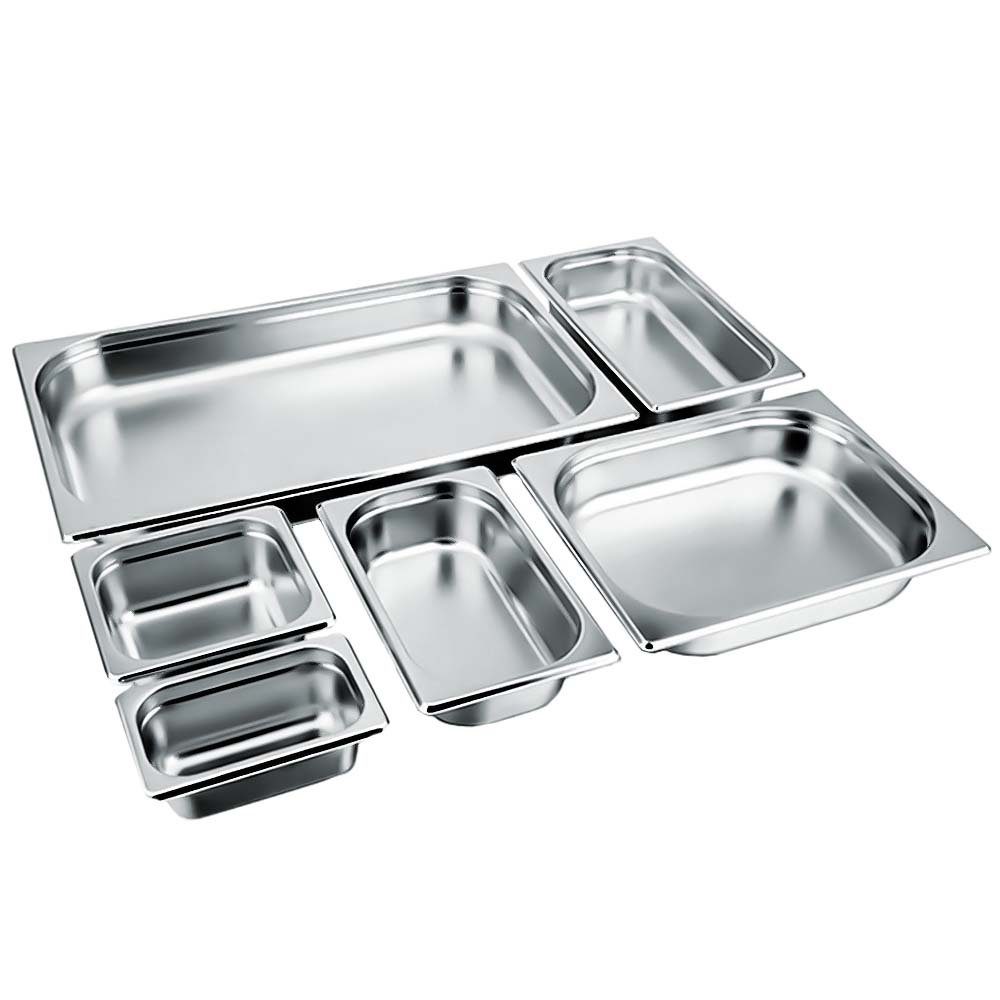 KONZEPT Thermobehälter GN Behälter Edelstahl Größe und Tiefe zur Wahl, GN 1/9, Gastro Behälter ...